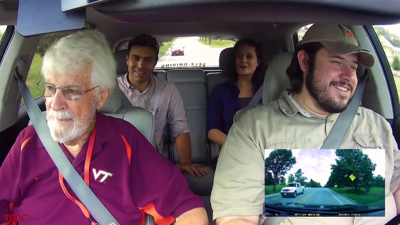 Cecil McBride's first autonomous car ride - YouTube