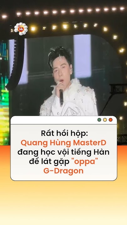 Rất hồi hộp: Quang Hùng MasterD đang học vội tiếng Hàn để lát gặp "oppa" G-Dragon - YouTube