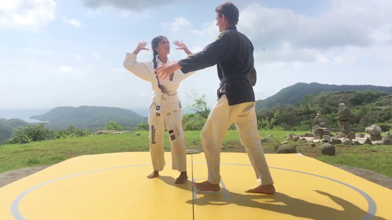 Womens Self Defense Sequence1, Attack to Triangle Choke. - YouTube