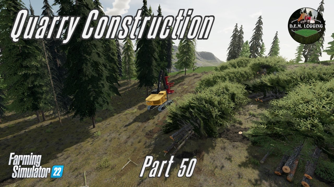 Building a Limestone Quarry Part 50 - Farming Simulator 22 - YouTube