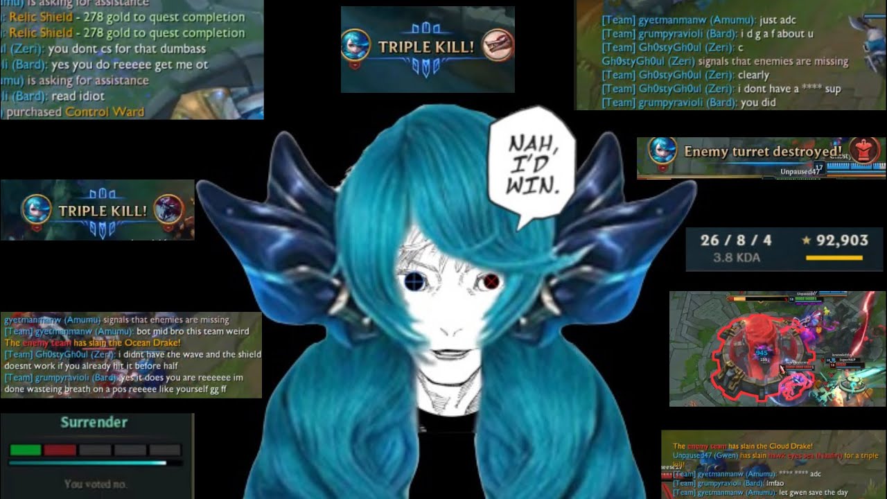 League of Legends | My First True 1v9 - YouTube