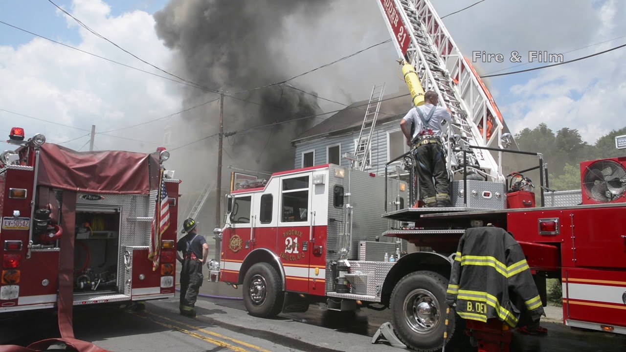 Multiple Alarm Fire - Port Carbon, PA - 07/12/2018 - YouTube