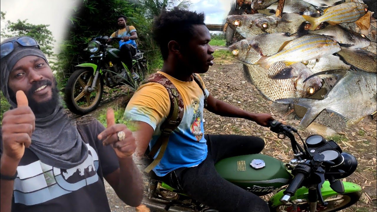 crazy line fishing with wizzle fish fi days motorcycle fishing - YouTube