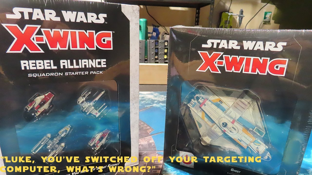 Unboxing Star Wars X Wing Rebel Starter Set and Ghost Expansion - YouTube