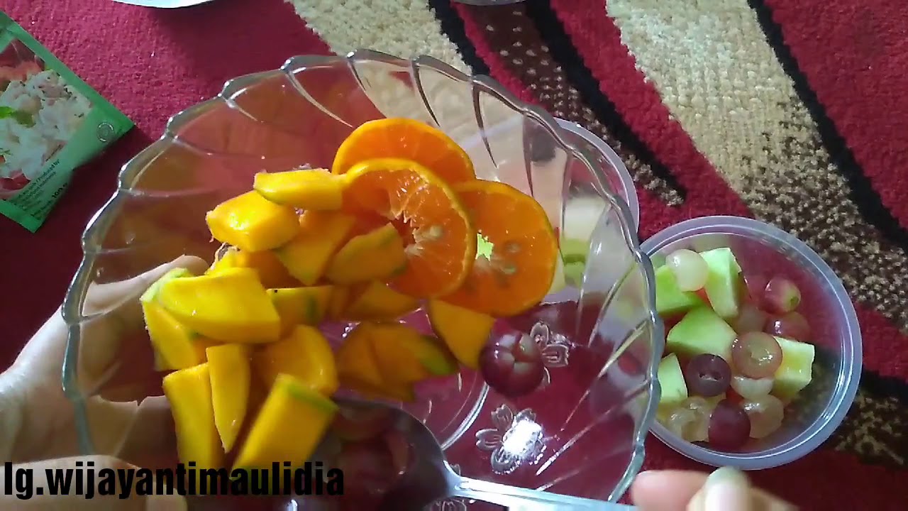 Resep salad buah simple banget - YouTube