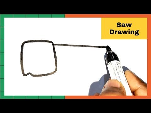 How To Draw A Saw | Saw Drawing Very Easy | Easy Drawing | Drawing ...