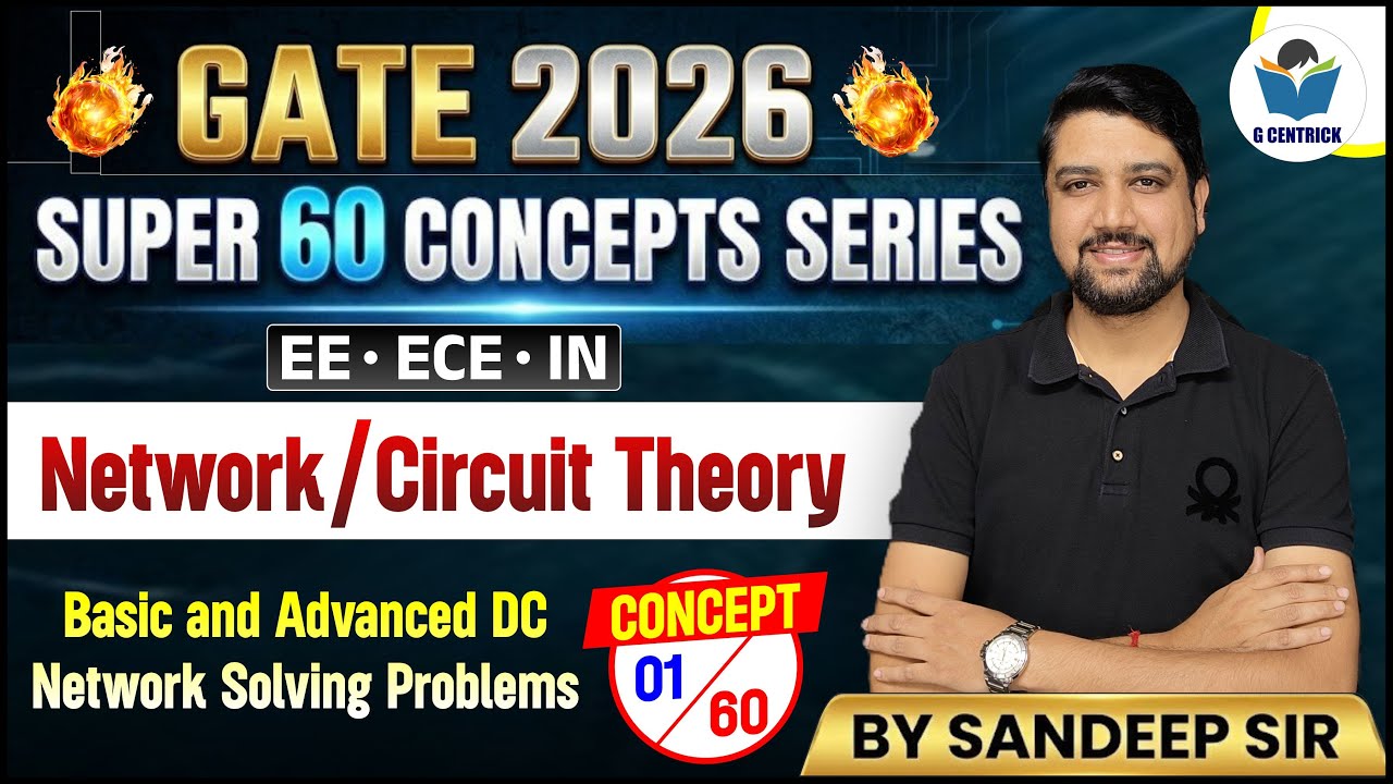 1/60 | Basic to Advanced DC Problems | Network Theory | GATE 2026 by ...