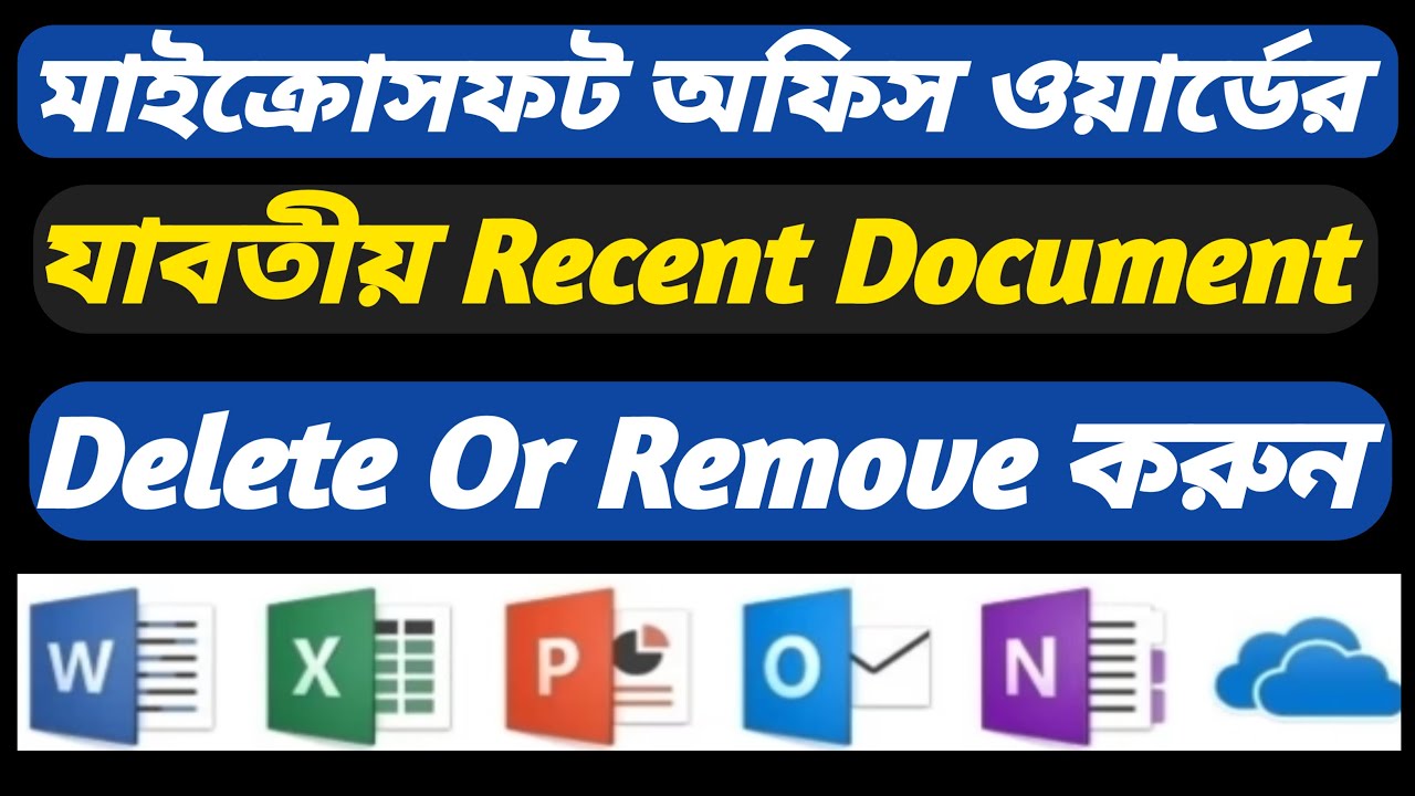 How to Remove Or Delete Recent Files in Microsoft 2023/delete Recent ...