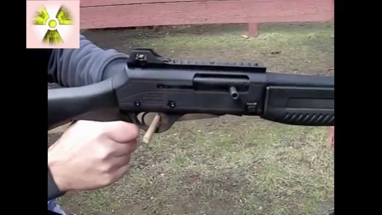 Bump fire shotgun, Glock, UZI Slow motion - YouTube