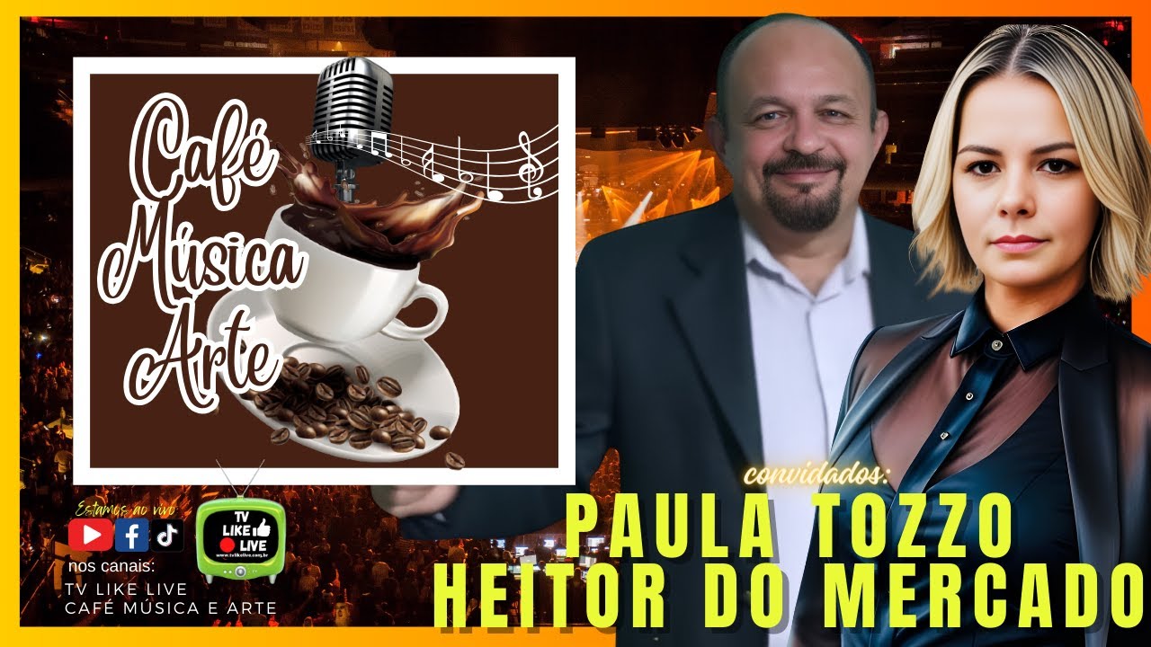 Hoje teremos os convidados Paula Tozzo e Heitor do Mercado para um bate papo no café, música e ...