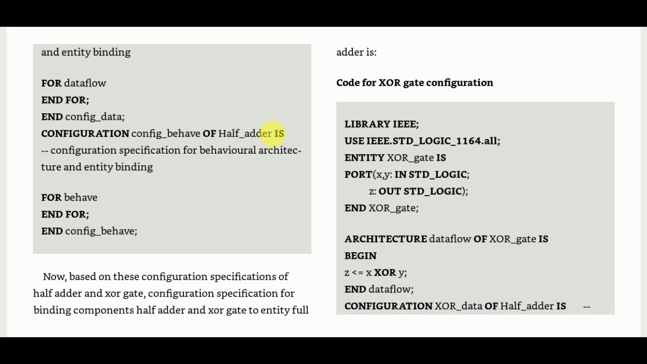 Configurations in VHDL part III - YouTube