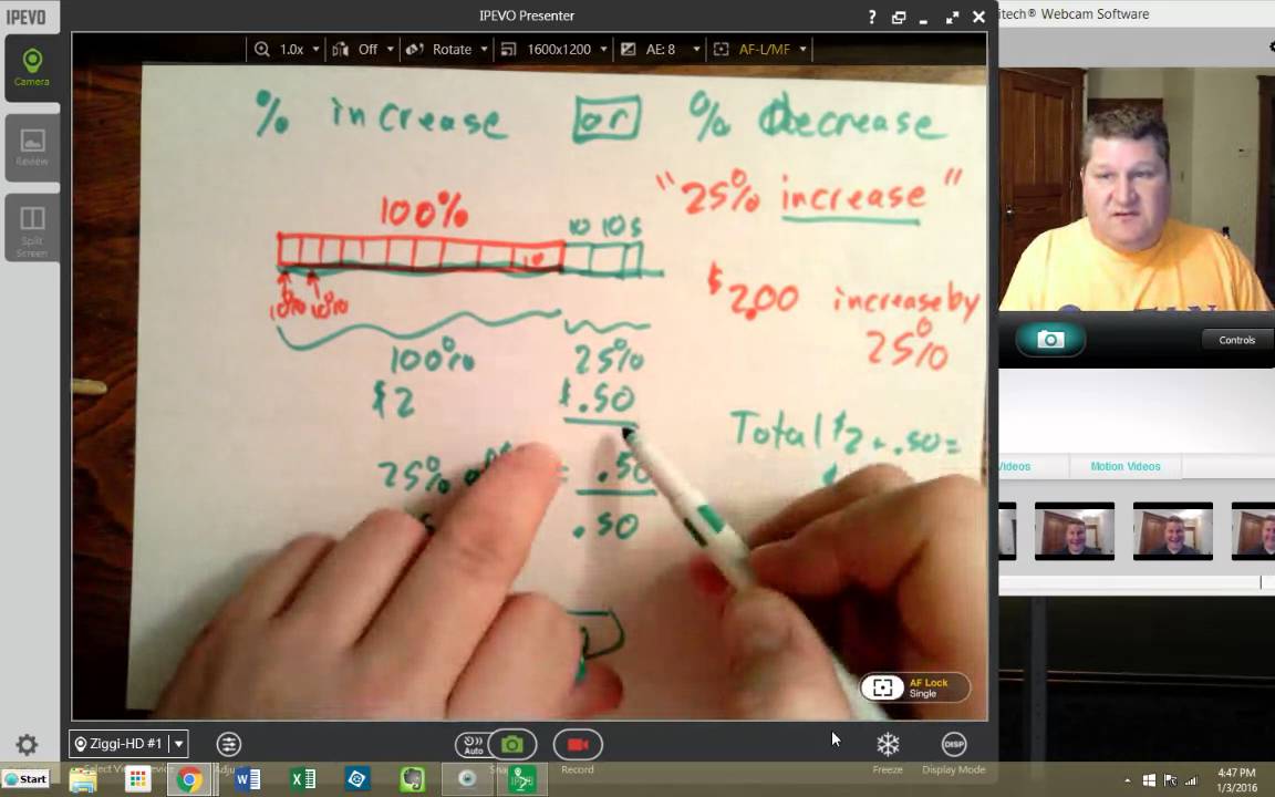 Percent increase or decrease - YouTube