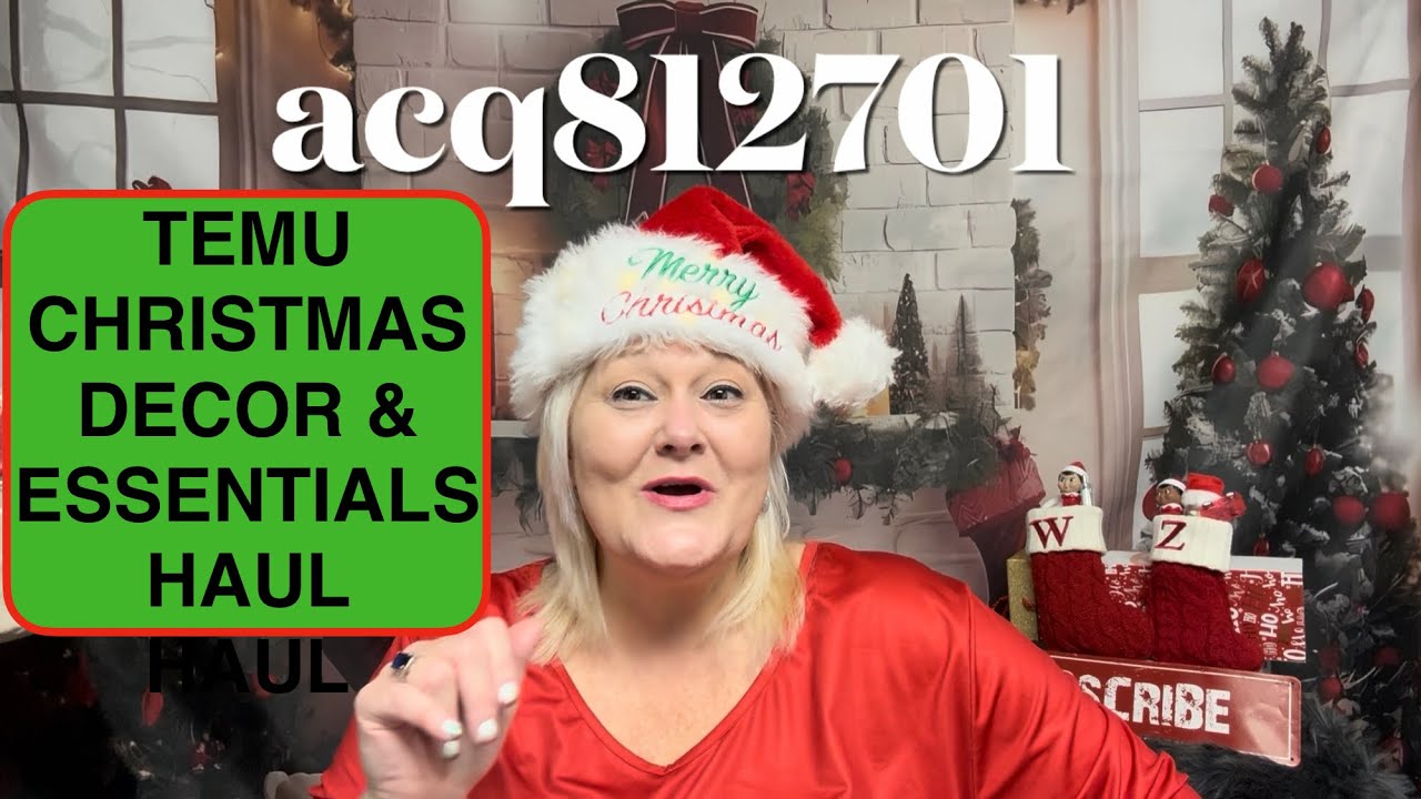 TEMU CHRISTMAS DECOR & ESSENTIALS HAUL - YouTube
