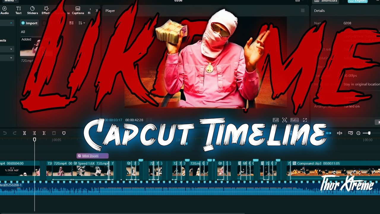 MEEKZ CAPCUT EDIT tutorial [timeline] - YouTube