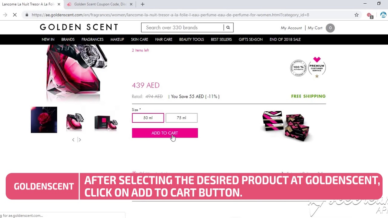 How to use Golden Scent Discount code? - YouTube