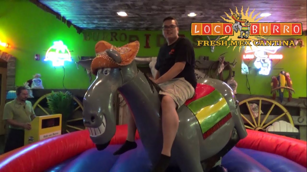 Riding The Mechanical Donkey at Loco Burro in Gatlinburg Tennessee ...