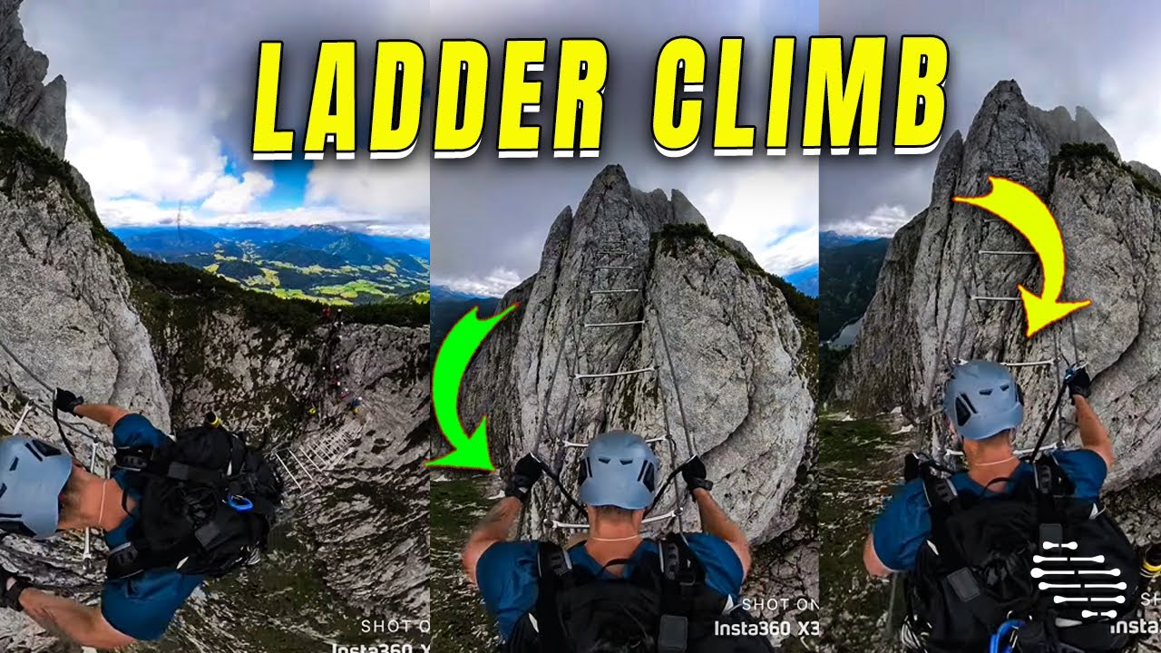 Guy Climbing the Famous Ladder to Heaven in Austria - YouTube