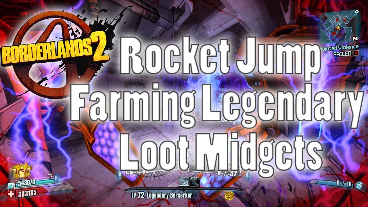 Borderlands 2 | Rocket Jump Farming Legendary Loot Midgets - YouTube