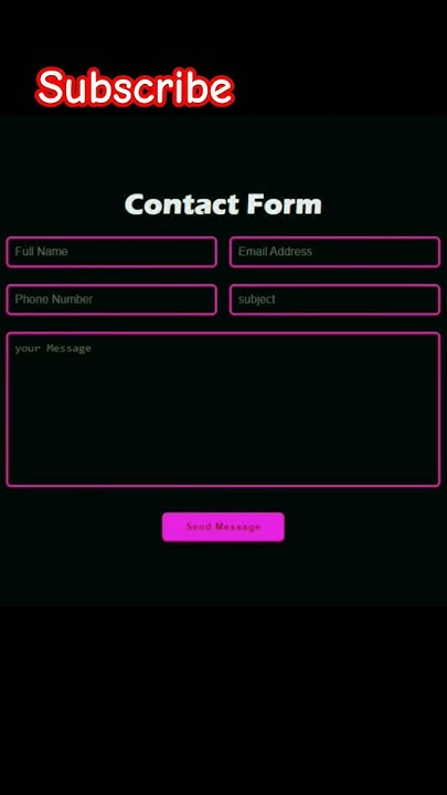 Working Contact Form To Send Gmail with Validation Using JavaScript #javascript - YouTube