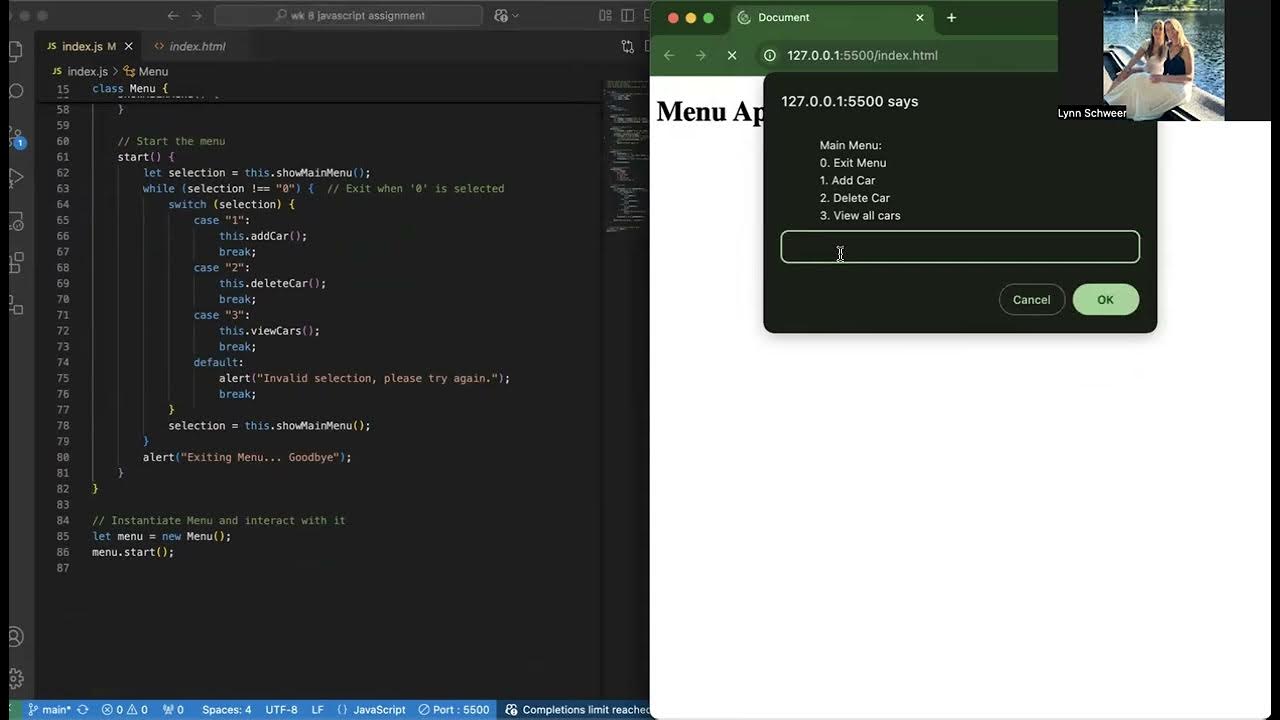 wk 8 javascript - YouTube