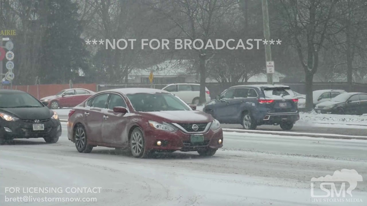 12-29-2017 Madison, WI - Winter Snow Storm Slows Travel - YouTube