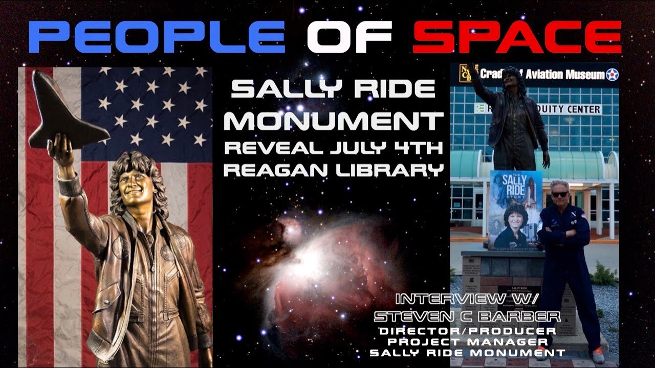 Independence Day REVEAL of Sally Ride Monument at Reagan Library ...