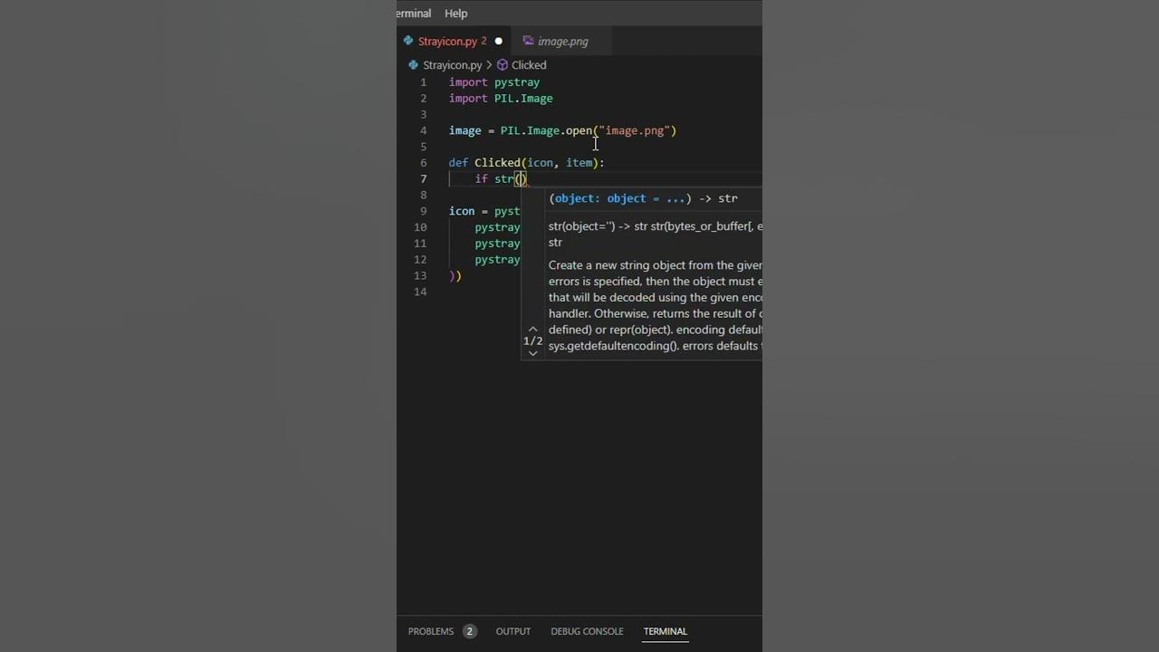 How To Make A System Tray Icon In Python 😎🤗 #python - YouTube
