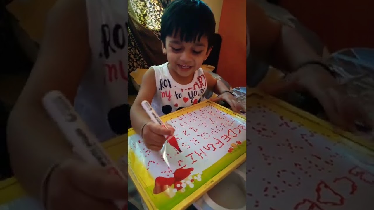 How To Teach 2 Year Old To Write ABCD Alphabets Rishit writingabc How To Teach 2 Year Old To Write ABCD Alphabets Rishit writingabc