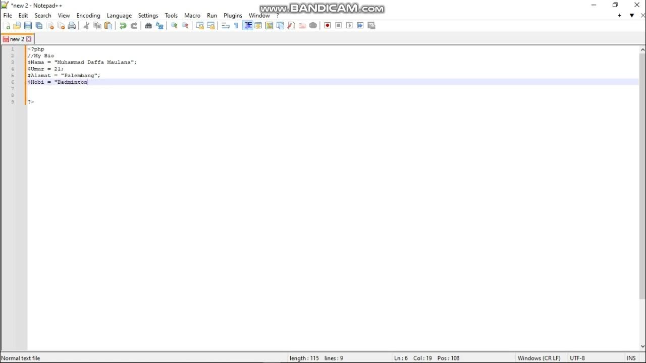 BELAJAR HTML DASAR | KOMENTAR DAN VARIABLE | TUGAS PEMOGRAMAN. - YouTube