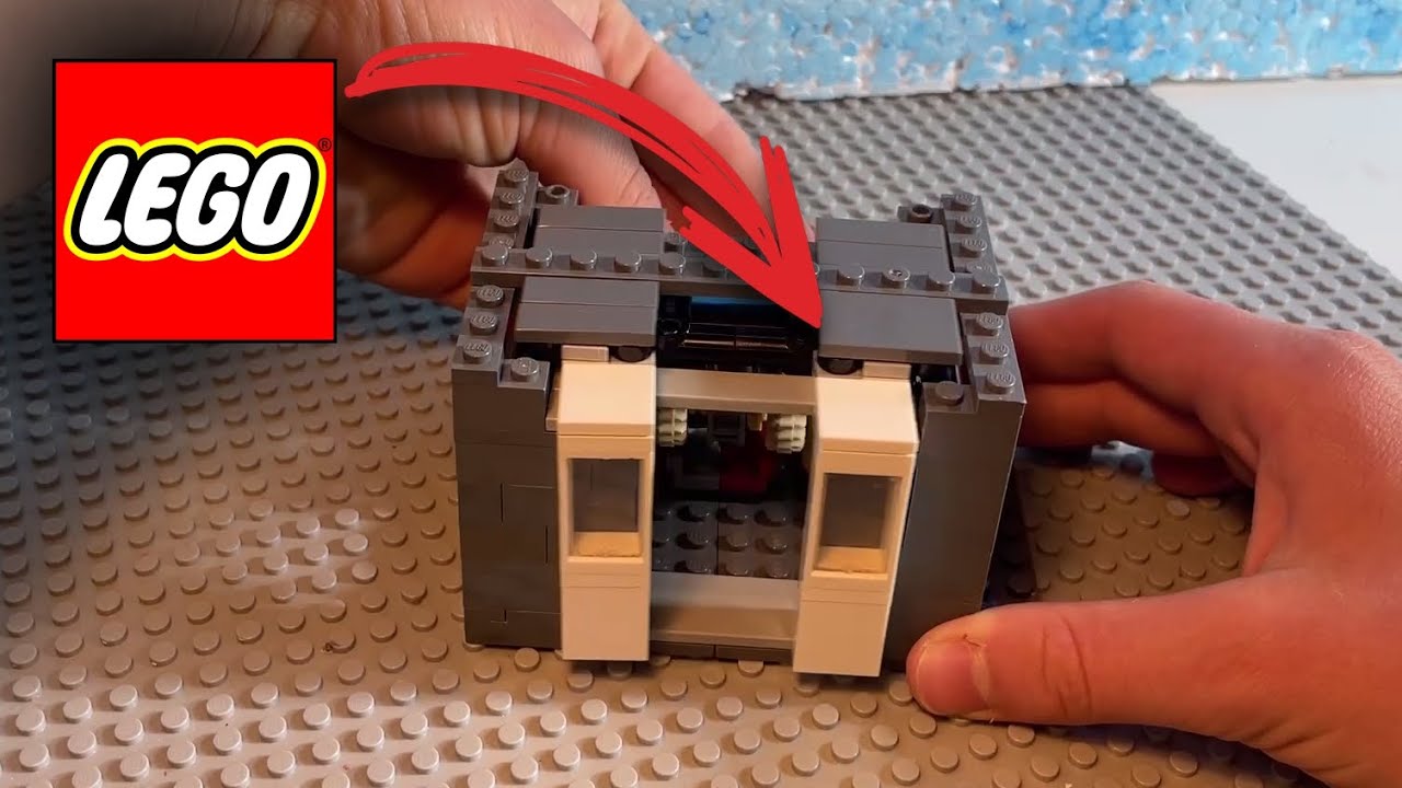 LEGO train door mechanism - YouTube