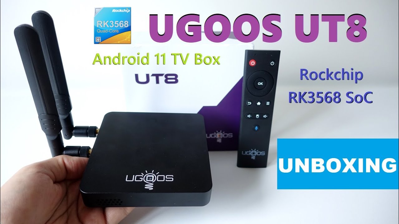 🔥UGOOS UT8 Android 11 TV Box with powerful Rockchip RK3568 SoC Unboxing ...
