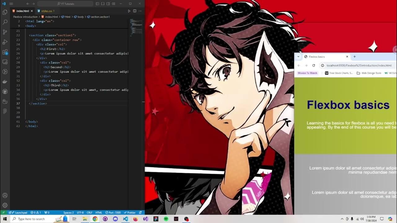 Learn to create responsive flexbox layouts in just 15 mins - YouTube