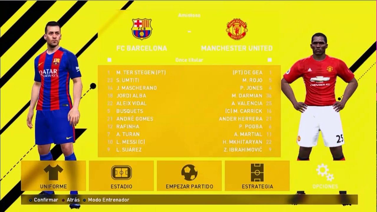 PES 2017 PC | PACK DE MENÚS GRÁFICOS | FIFA 17, BAYER, BARCELONA, REAL ...