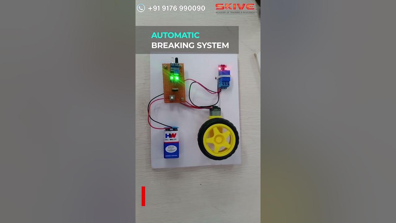 Automatic Braking System Project #embeddedprojects #embedded # ...