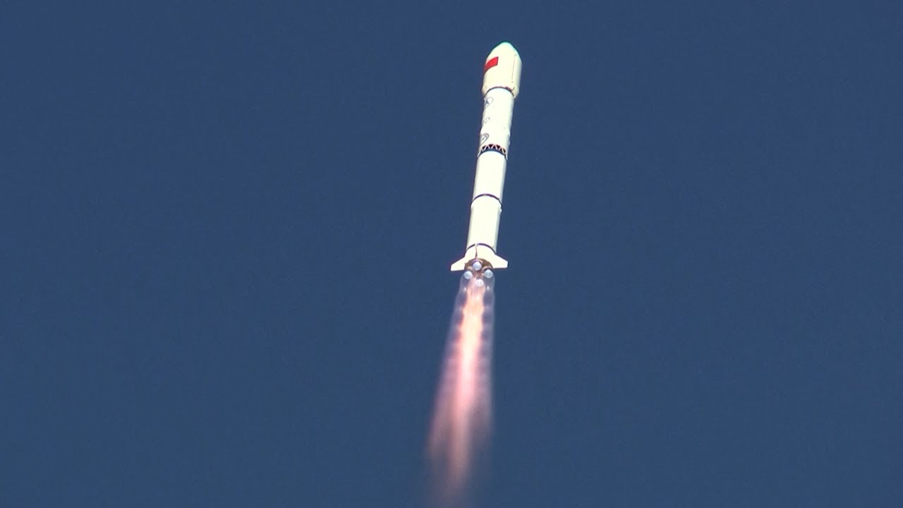 Long March-2C launches three satellites - YouTube