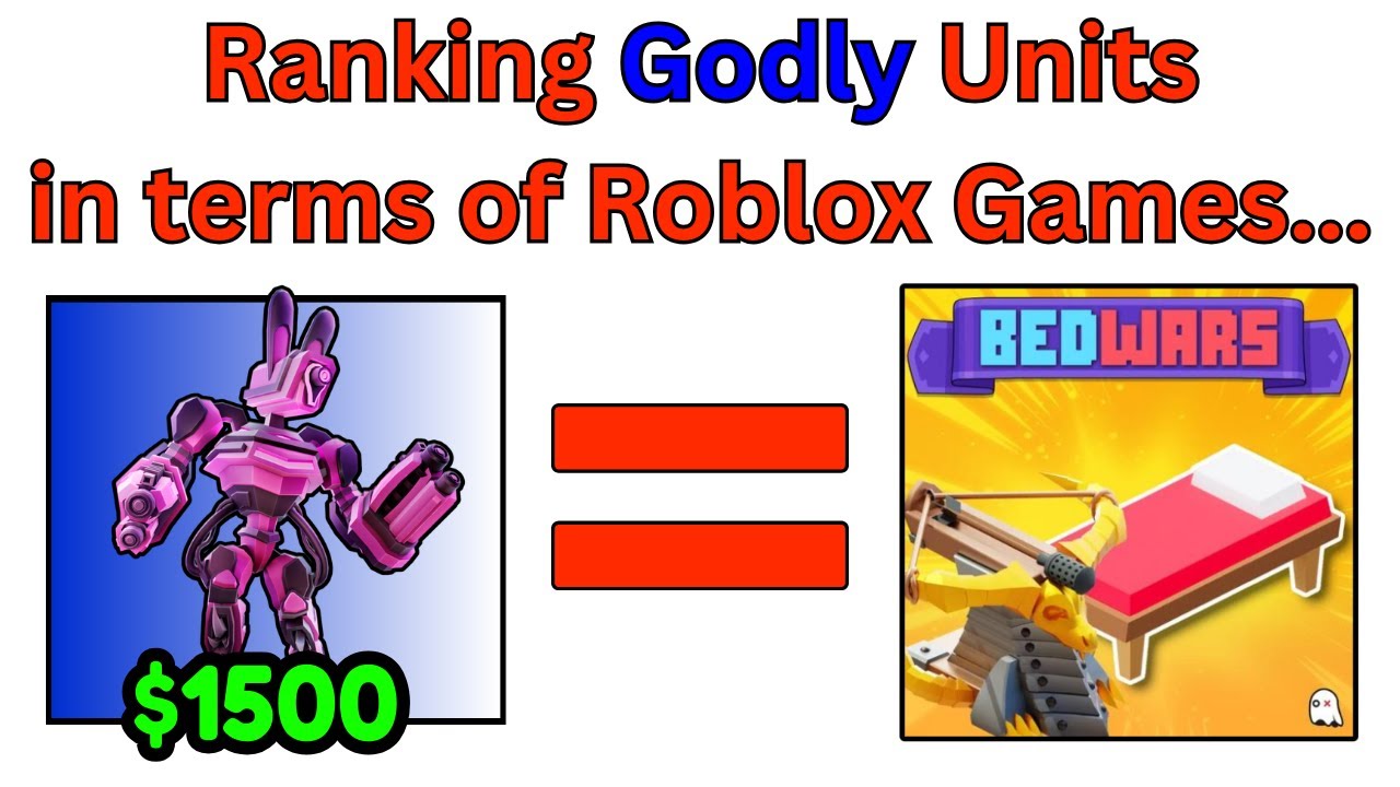 Ranking GODLY UNITS in Terms of Roblox Games... - YouTube
