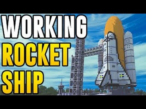 HOW TO MAKE A FLYING ROCKET SHIP IN MINECRAFT!! - YouTube
