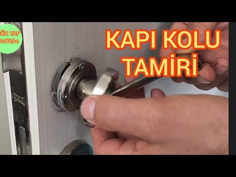 Kapı Kolu Tamiri Nasıl Yapılır-Evde Kapı kolu tamiri-Vidası çıkmış kapı kolu tamiri-vida yeri tamiri