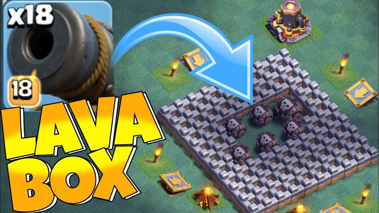 LAVA BOX!! Its TOO HOT!! "Clash Of Clans" BH9 Troll BOX!! - YouTube
