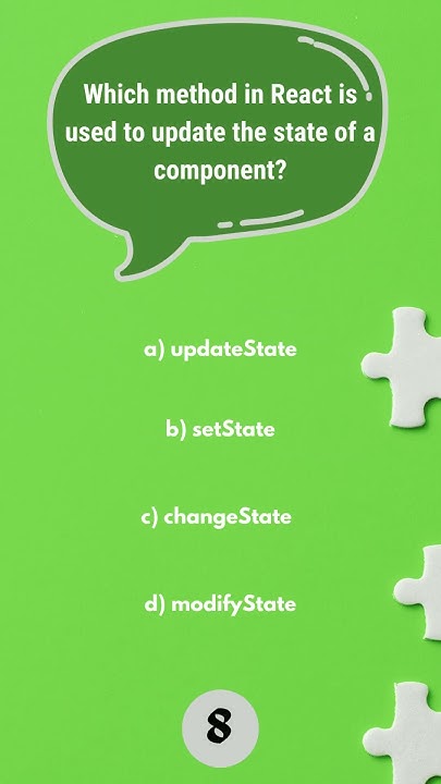 Updating State In React Which Method Is Used Quiz Reactjs Javascript Webdevelopment Youtube