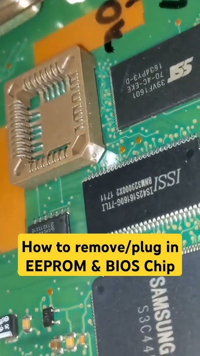 How to remove/plug in EEPROM and BIOS chips #shorts #chips #eeprom # ...