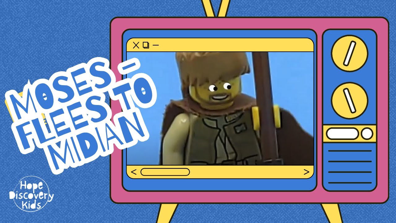 Moses Flees To Midian | Kids Bible Story - YouTube