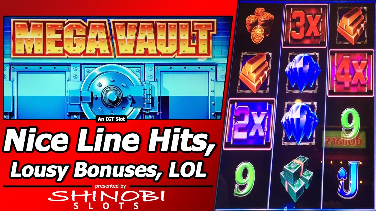 Mega Vault Slot - Multiple Line Hits and Free Spins Bonuses - YouTube