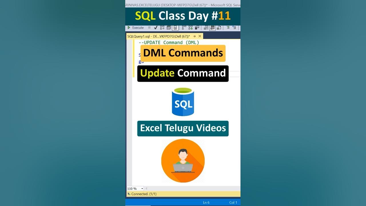 How to Update the data in SQL (Telugu) | SQL Telugu Tutorial #sql - YouTube