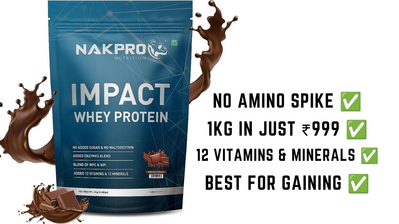 Nakpro Impact Whey Protein 1Kg in ₹999 Only Full Review In Hindi - YouTube