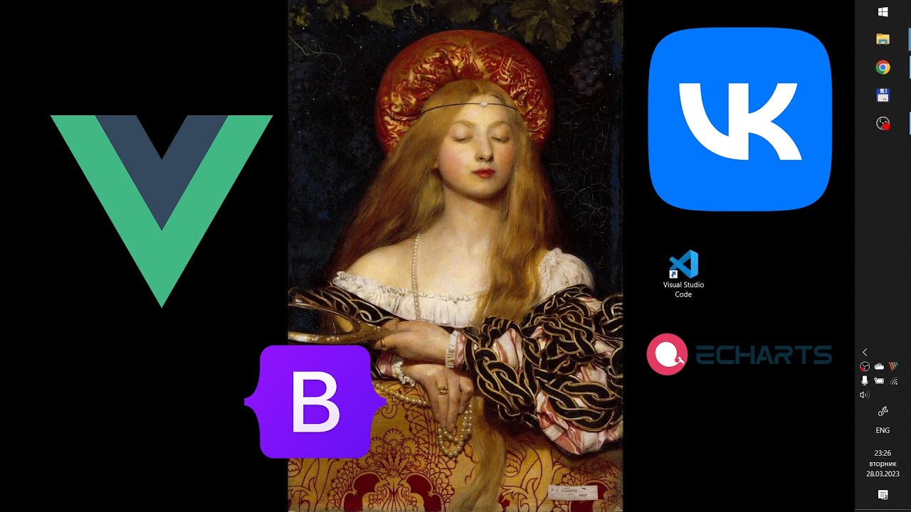 Vue 3, работа с vk api, подключение echarts - YouTube