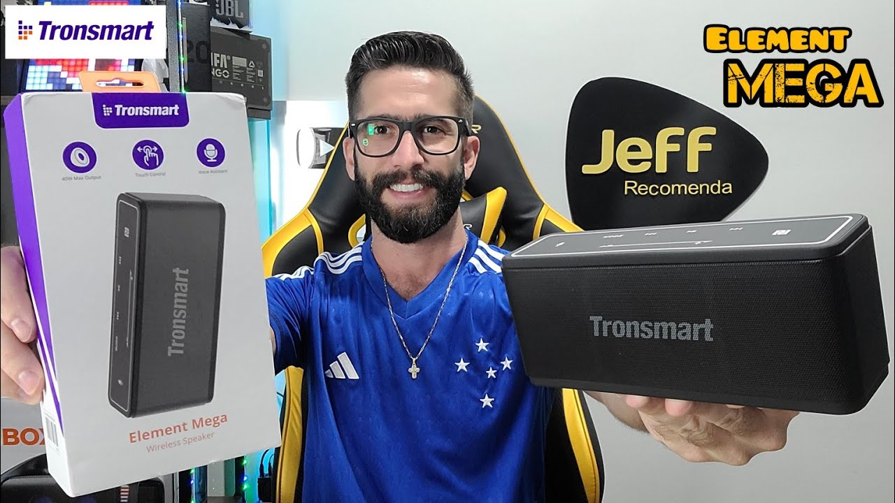 TRONSMART ELEMENT MEGA 40W: Caixa de som BARATA e MUITO BOA! (Unboxing ...