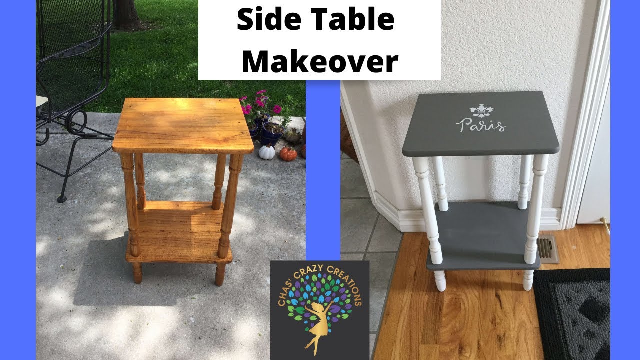 Side Table Makeover - YouTube