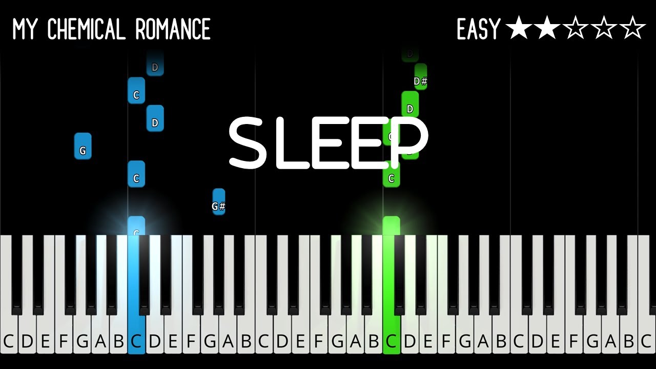 My Chemical Romance - Sleep - EASY Piano Tutorial - YouTube