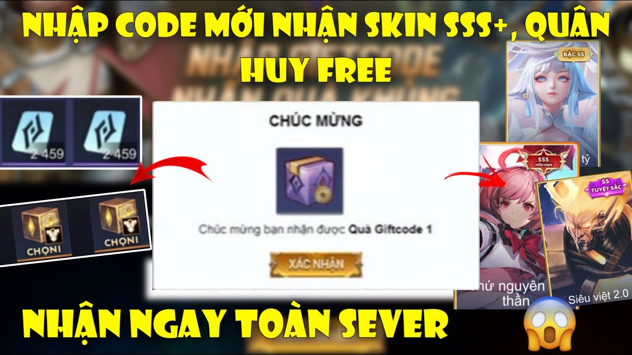 GiftCode Liên Quân | Nhập 2 Code Liên Quân Mới Nhất Nhận Skin Trang ...